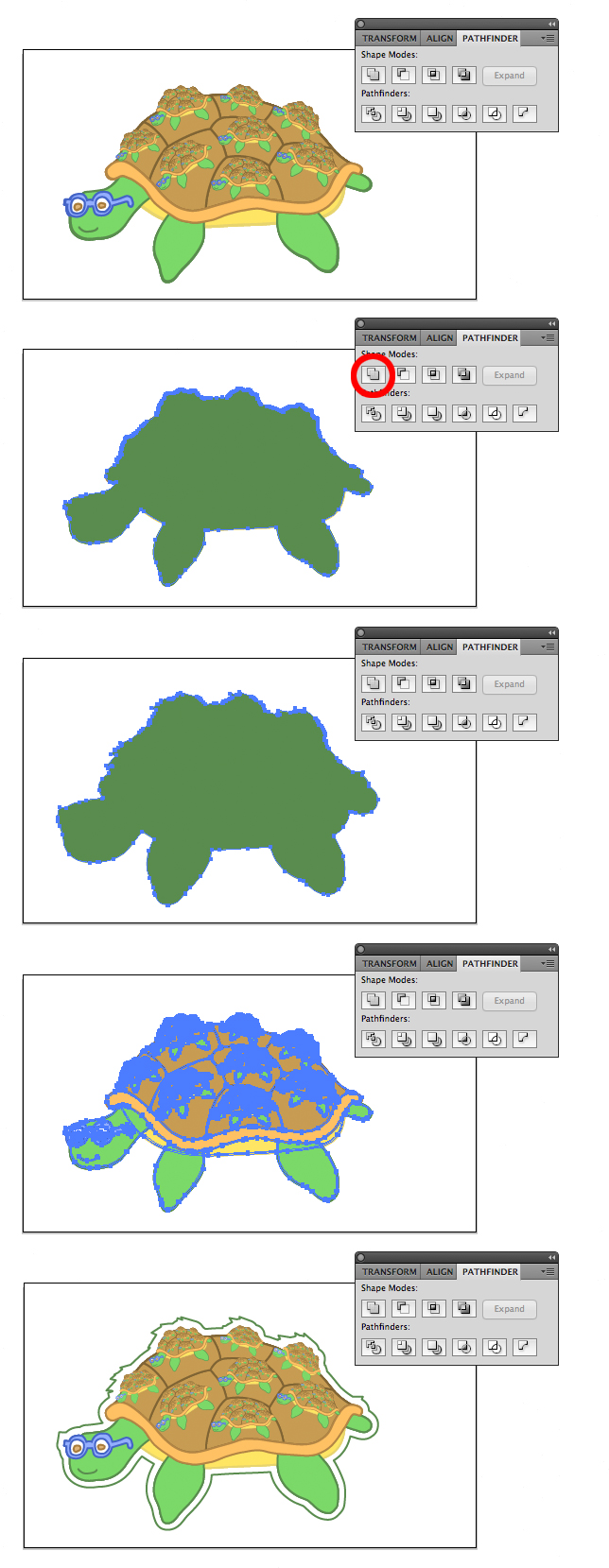 Silhouette Or Outline Of A Group Of Shapes In Illustrator Alec s Web Log